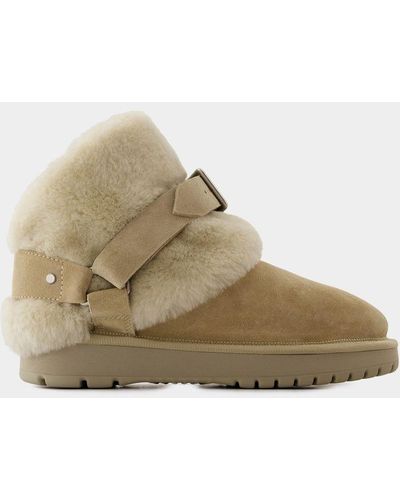 Natural Burberry Boots for Women | Lyst