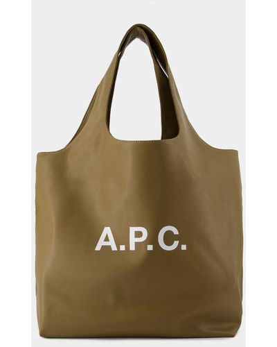 Green A.P.C. Tote bags for Women | Lyst