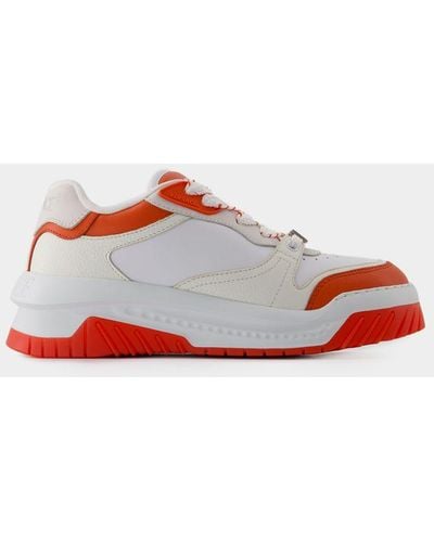 Red Versace Sneakers for Men | Lyst
