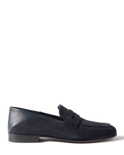 Blue Manolo Blahnik Slip-on shoes for Men | Lyst