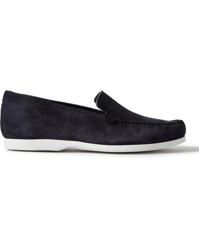 Blue Manolo Blahnik Slip-on shoes for Men | Lyst