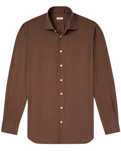 Brown Kiton Shirts for Men | Lyst