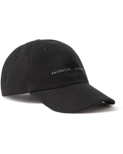 Black Brunello Cucinelli Hats for Men | Lyst