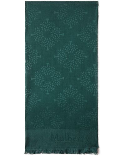Green Mulberry Scarves and mufflers for Women | Lyst
