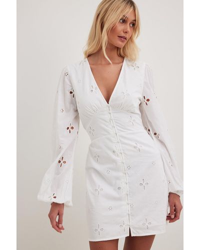 Robes Courte Broderie Anglaise pour femme - Jusqu'à -75 % | Lyst