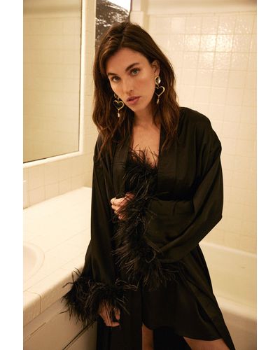 Dark Green Robes, robe dresses and bathrobes for Women | Lyst