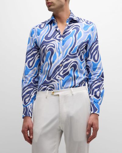 Ocean Blue Shirts for Men | Lyst