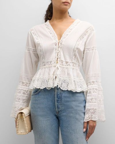 LoveShackFancy Lace Tops for Women | Lyst