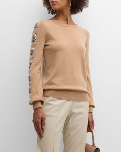 Natural Neiman Marcus Sweaters and knitwear for Women | Lyst