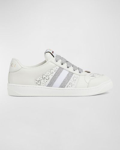 Gucci Crystal Sneakers for Women | Lyst
