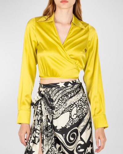 Yellow SECRET MISSION Tops for Women | Lyst