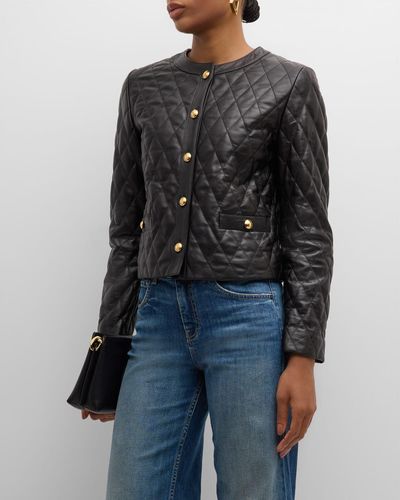 Quilted Leather Jackets for Women - Up to 70% off | Lyst