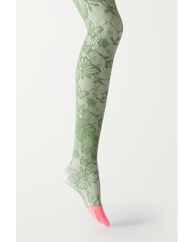 Forest Green Tights and pantyhose for Women | Lyst