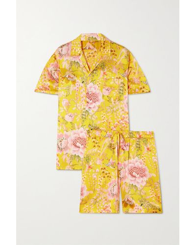 Yellow Olivia Von Halle Nightwear and sleepwear for Women | Lyst