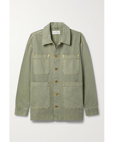 Green Jean and denim jackets for Women | Lyst