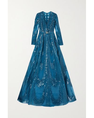 Blue Elie Saab Dresses for Women | Lyst