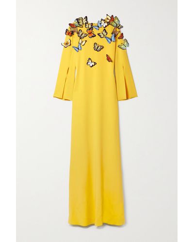 Oscar De La Renta Yellow Dress