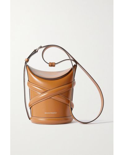 Brown Alexander McQueen Bucket bags and bucket purses for Women | Lyst