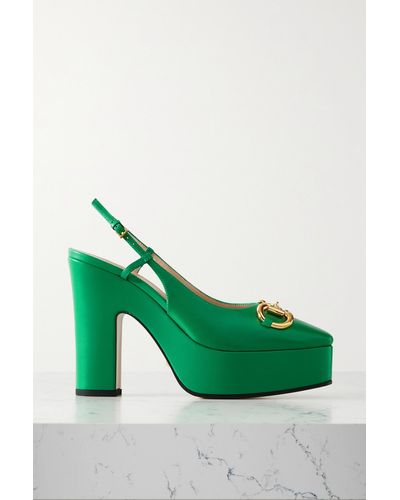 Gucci Leather Platform Pumps for Women - Up to 58% off | Lyst