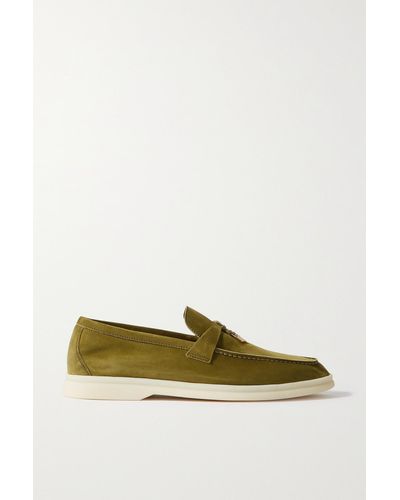 Green Loro Piana Flats and flat shoes for Women | Lyst