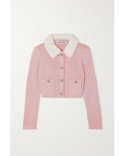 Pink Self-Portrait Knitwear for Women | Lyst