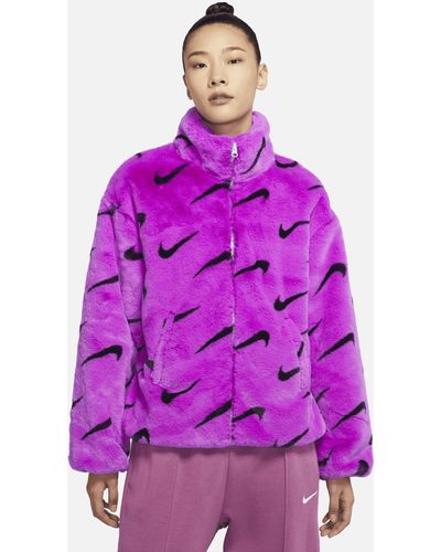 Purple Nike Jackets for Women | Lyst