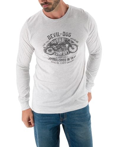 Gray DEVIL-DOG DUNGAREES T-shirts for Men | Lyst