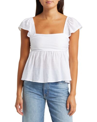White Open Edit Tops for Women | Lyst