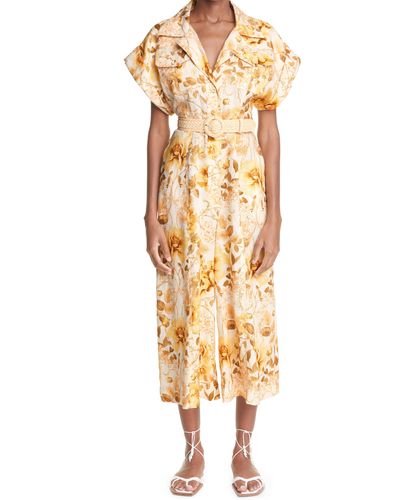 Metallic Zimmermann Jumpsuits and rompers for Women | Lyst