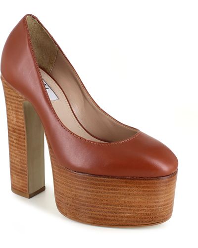 Brown Zigi Heels for Women | Lyst