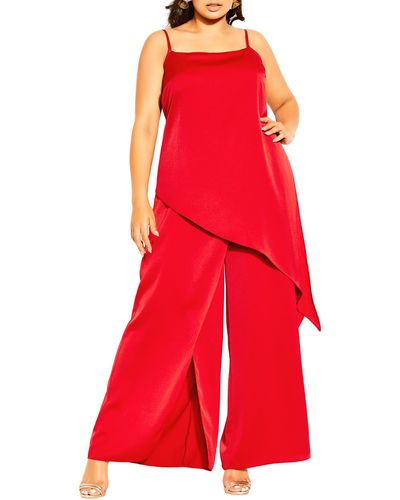 Red City Chic Jumpsuits and rompers for Women | Lyst