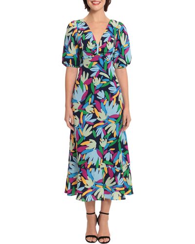 Blue DONNA MORGAN FOR MAGGY Clothing for Women | Lyst