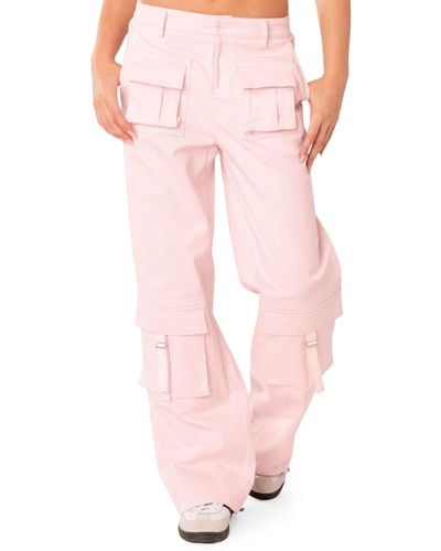 Pink Edikted Pants for Women | Lyst