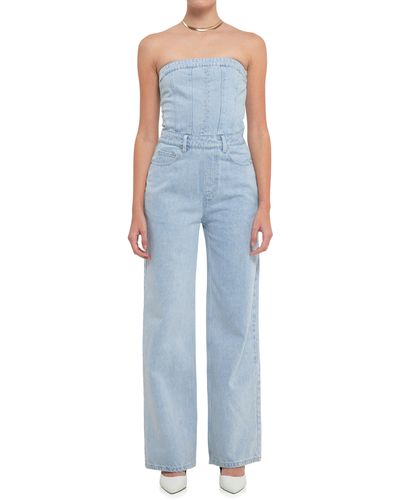 Blue Grey Lab Jumpsuits and rompers for Women | Lyst