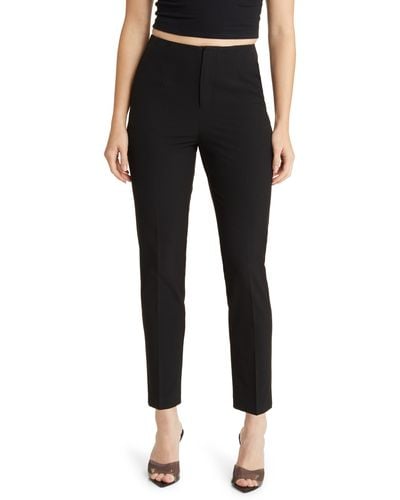 Black Open Edit Pants, Slacks and Chinos for Women | Lyst