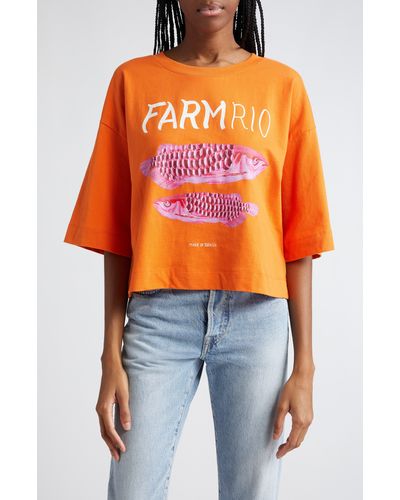 Orange FARM Rio Tops for Women | Lyst