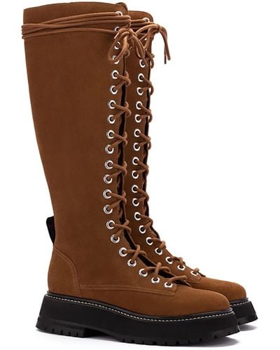 Knee High Combat Boots for Women - Up to 86% off | Lyst