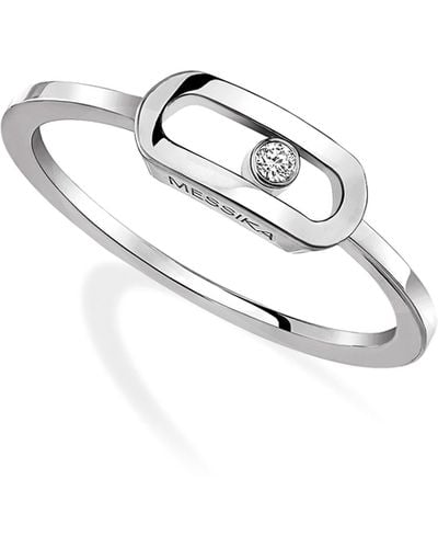 White Messika Rings for Women | Lyst