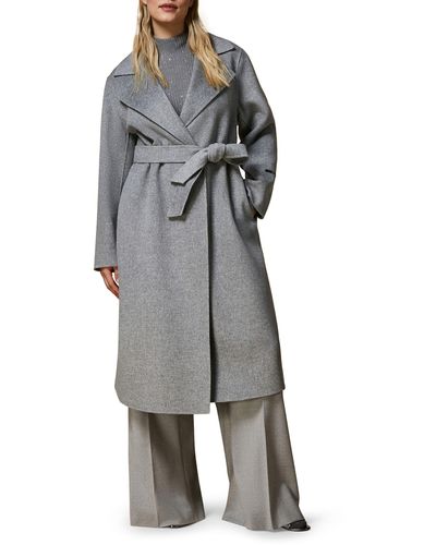 Gray Marina Rinaldi Coats for Women | Lyst