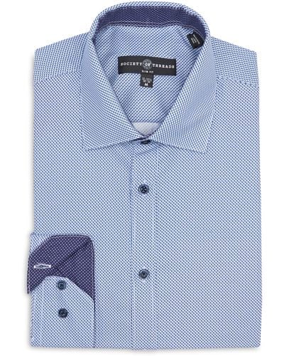 Blue Society of Threads Shirts for Men | Lyst