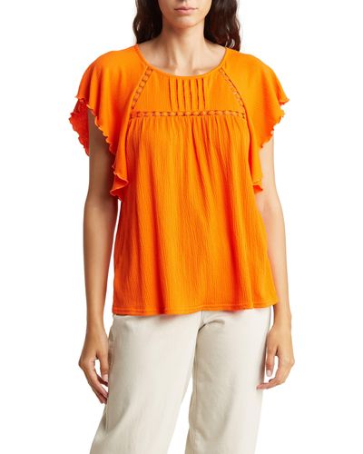 Orange MELLODAY Tops for Women | Lyst