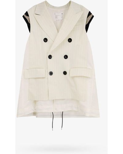 Natural Sacai Jackets for Women | Lyst