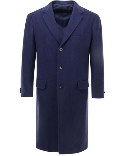 Blue Sartorio Napoli Coats for Men | Lyst