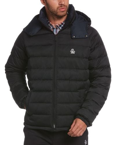Black Original Penguin Jackets for Men | Lyst