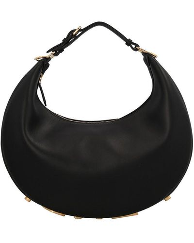 Black Fendi Hobo bags and purses for Women | Lyst