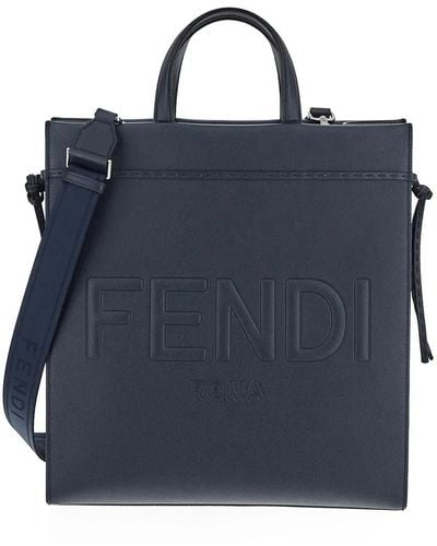 Blue Fendi Tote bags for Men | Lyst