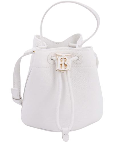 White Burberry Bucket bags and bucket purses for Women | Lyst