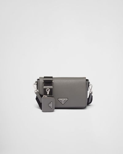 Gray Prada Messenger bags for Men | Lyst