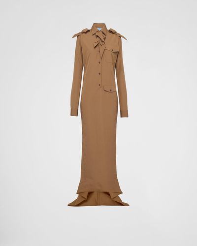Natural Prada Dresses for Women | Lyst