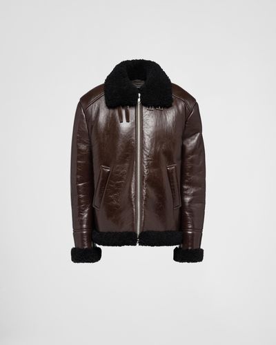 Brown Prada Jackets for Women | Lyst